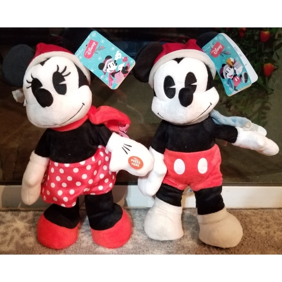 Disney | Toys | Mickey Minnie Mouse Side Stepper Christmas 3 Animated ...